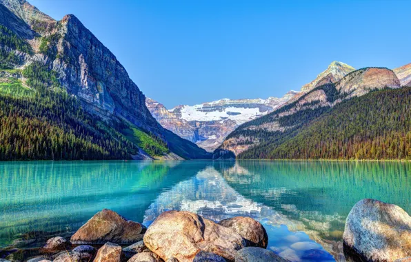 Wallpaper Lake Louise, Canada, Mountain, Victoria, Banff Park for ...