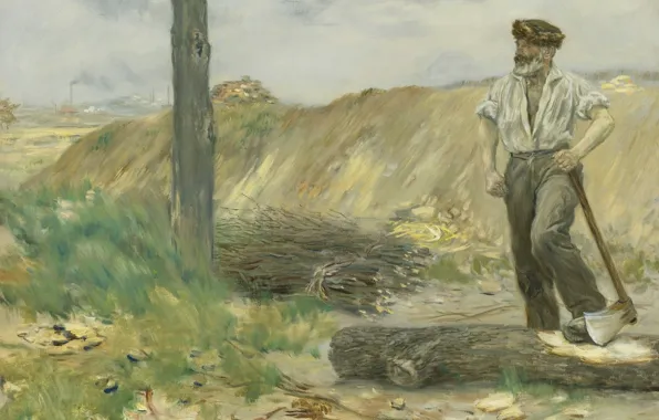 Wallpaper picture, Lumberjack, Jean-Francois Raffaelli, Jean-François ...