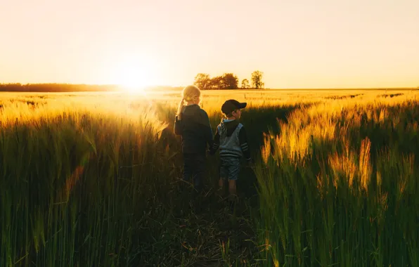 Wallpaper summer, nature, children for mobile and desktop, section ...