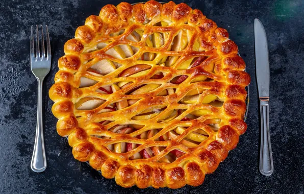 Wallpaper pie, cakes, Apple for mobile and desktop, section еда ...