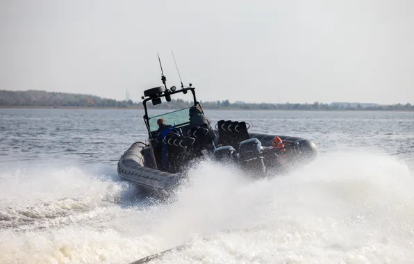 Download wallpaper boat, speed boat, RIB, BK-10, section other technics ...