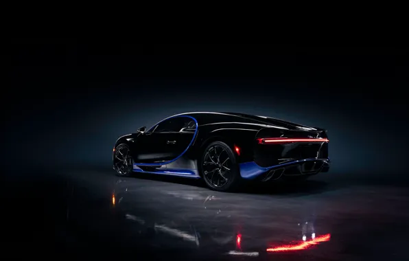 Wallpaper Bugatti, rear view, Chiron, Bugatti Chiron, taillights for ...