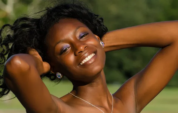 Wallpaper sweetheart, mulatto, African, black woman for mobile and ...