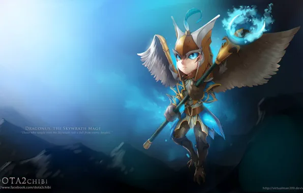 Download wallpaper chibi, dota 2, virtualman209, dragonus, skywrath ...