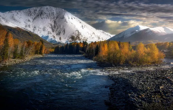 Wallpaper nature, river, mountain images for desktop, section пейзажи ...