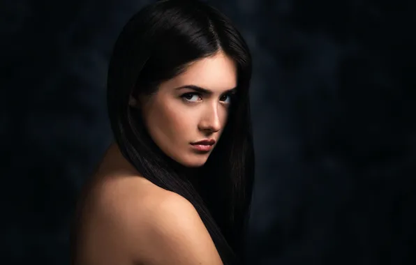 Wallpaper look, portrait, makeup, sponge, bokeh, Studio, Lera images ...