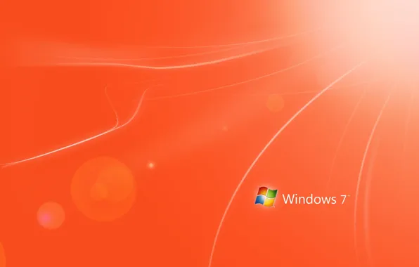 Wallpaper orange, windows, seven for mobile and desktop, section разное ...