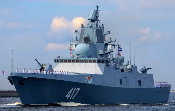 Wallpaper parade, frigate, Admiral Gorshkov for mobile and desktop ...