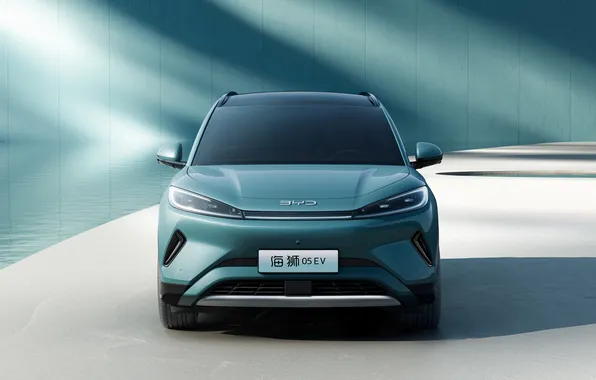 Wallpaper SUV, front view, SUV, electric, 2025, BYD, 05 EV, BYD Sealion ...