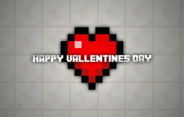 Wallpaper happy, minecraft, valentin for mobile and desktop, section ...