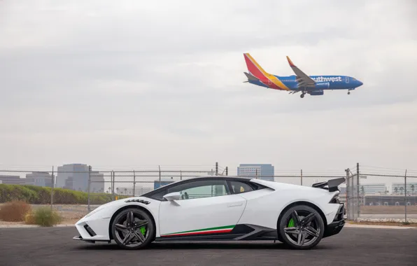 Wallpaper Lamborghini, Vorsteiner, White, Side, Plane, Lamborghini ...