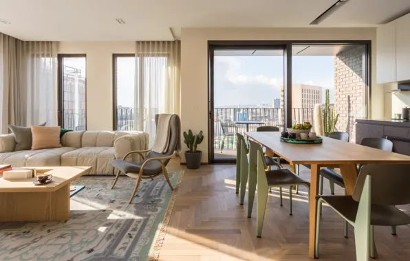 Wallpaper interior, kitchen, megapolis, living room, dining room for ...