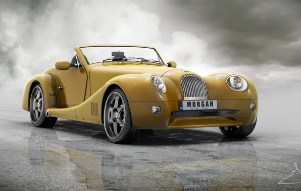 Wallpaper clouds, car, Morgan Aero 8 custom for mobile and desktop ...