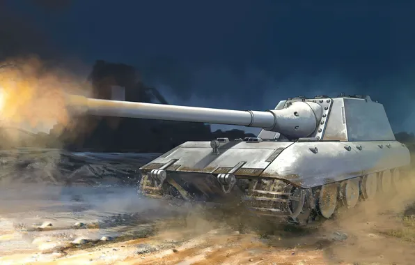 Wallpaper art, tank, ww2, e-100 for mobile and desktop, section ...