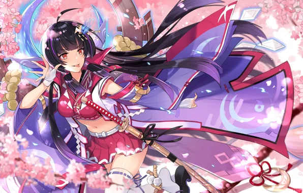 Download wallpaper girl, sword, fantasy, Ark Order, section shonen in ...