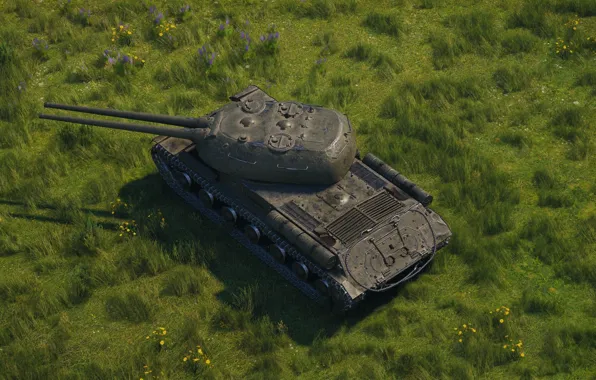 Wallpaper World of Tanks, IP-2-II, Soviet heavy tank, Two guns for ...