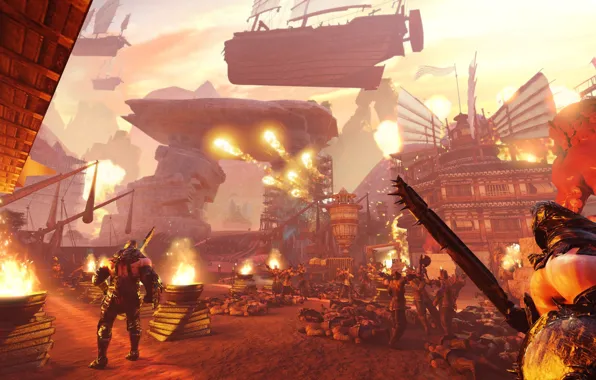 Wallpaper facilities, warriors, Environment, Border Conflict Series ...