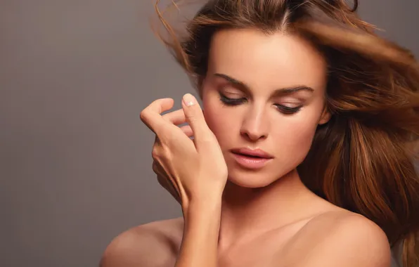 Wallpaper Girl Model Beauty Lips Hair Actress Bare Shoulders Kasia Smutniak For Mobile