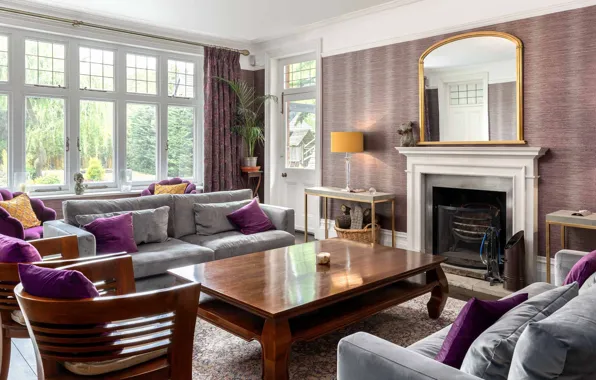 Download wallpaper design, style, room, interior, fireplace, living ...