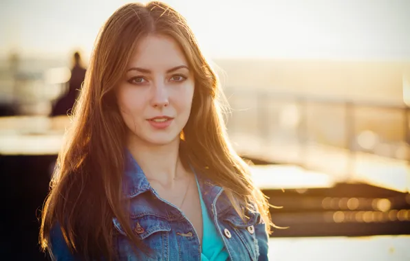 Wallpaper city, light, girl, fashion, dress, sunset, young, evening for ...