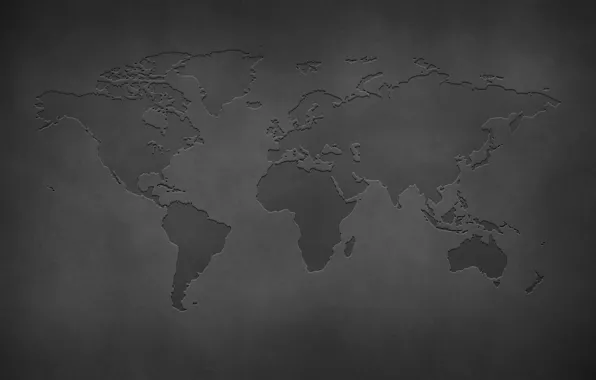 Download wallpaper wall, grey background, world map, the continent ...