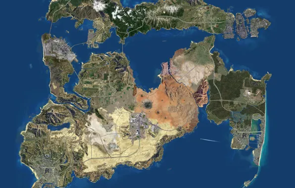 Download wallpaper Map, GTA, Map, Grand Theft Auto, section games in ...