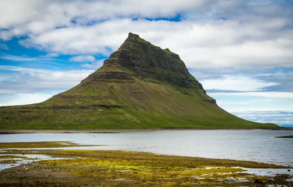 Wallpaper nature, mountain, Iceland, Kirkjufell for mobile and desktop ...