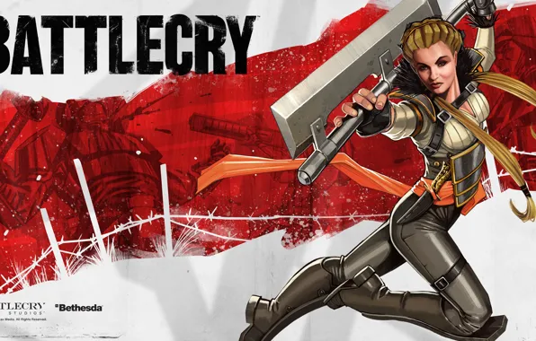 Wallpaper Girl Sword Bethesda Softworks Battlecry For Mobile And 0028