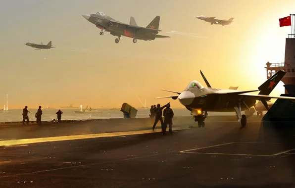 Wallpaper sea, ships, the carrier, Shenyang Aircraft Corporation ...