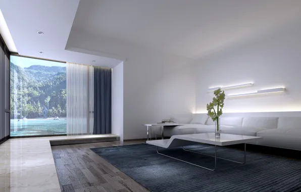 Wallpaper design, style, room, interior, living room, Monochrome NAV ...