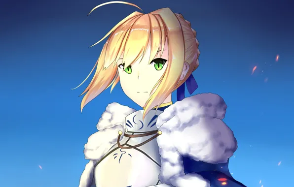 Download wallpaper look, armor, knight, the saber, Fate stay night ...