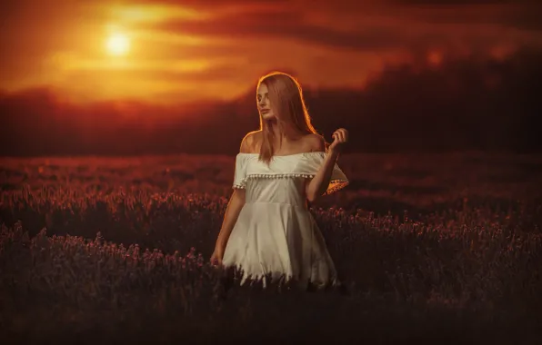 Wallpaper Girl, Light, Sky, Beautiful, Sun, Sunset, Photo, Woman for ...