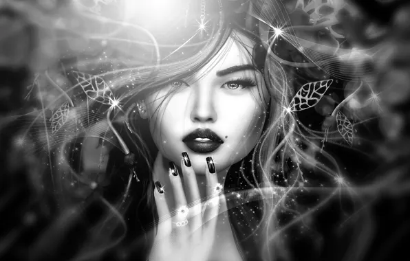 Wallpaper Girl Face Hair Mole For Mobile And Desktop Section
