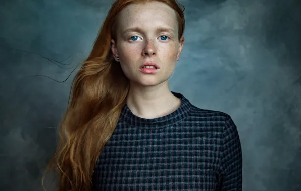 Wallpaper freckles, red, No One Nicholas, Anastasia Nemchenko for ...