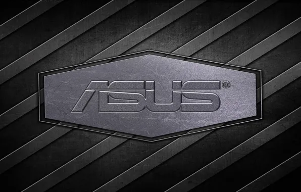 Wallpaper Logo, Logo, Steel, ASUS, Digital Art for mobile and desktop ...