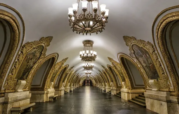 Download wallpaper the city, metro, interior, section interior in ...