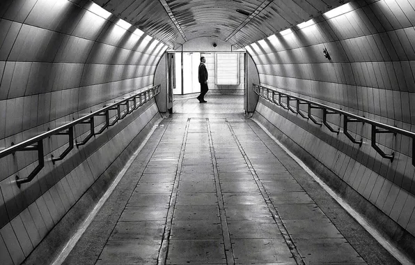 Wallpaper underground, man, subway for mobile and desktop, section ...