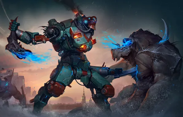 Jaeger Vs Kaiju Wallpaper