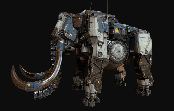 Wallpaper model, Mammoth, Sci-Fi monster for mobile and desktop ...