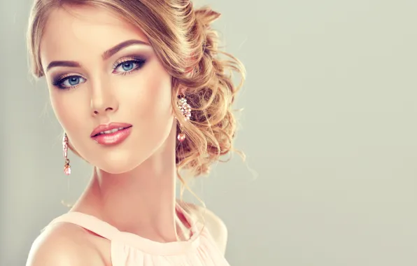 Wallpaper Eyes Look Girl Eyelashes Smile Model Hair Portrait For