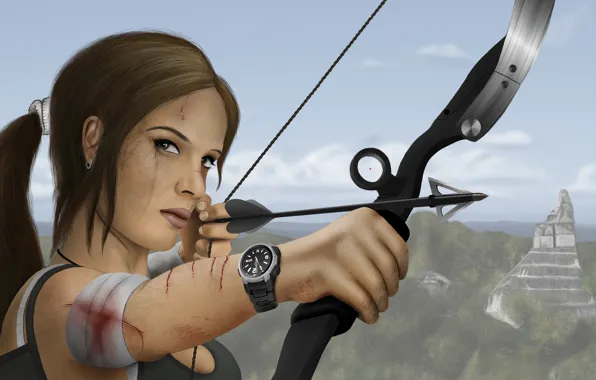 Download wallpaper Game, Bow, Tomb Raider, Lara Croft, Game, Lara Croft ...