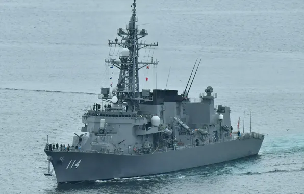 Wallpaper Japan, destroyer, DD-114, JS Suzunami for mobile and desktop, section оружие ...