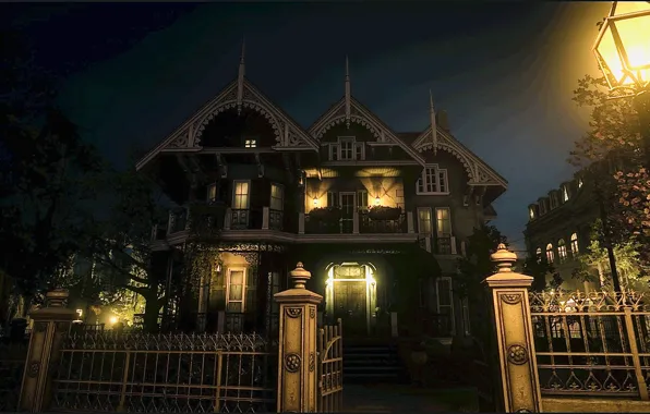 Wallpaper HDR, House, Lights, Night, Game, Lamp, UHD, Red Dead ...