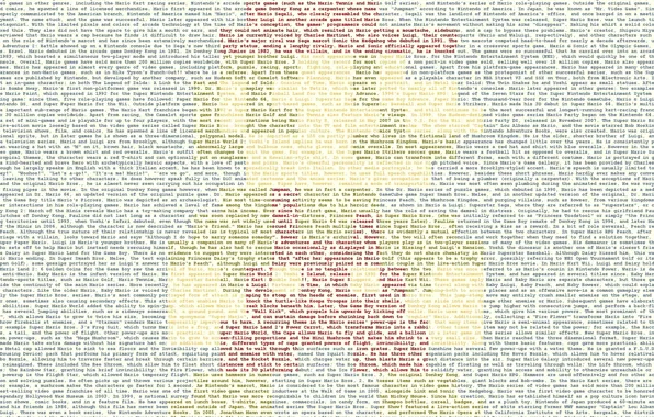 Wallpaper game, typography, Mario for mobile and desktop, section игры ...