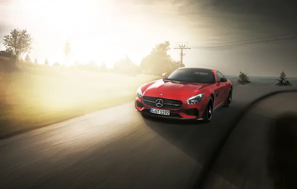Wallpaper Mercedes, red, AMG, GTS images for desktop, section mercedes ...