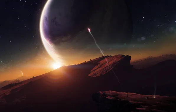 Wallpaper Planet, Last Hope, The Last Hope, Signal Fire for mobile and ...