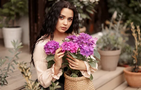 Wallpaper look, girl, portrait, Lana Nikonova for mobile and desktop ...