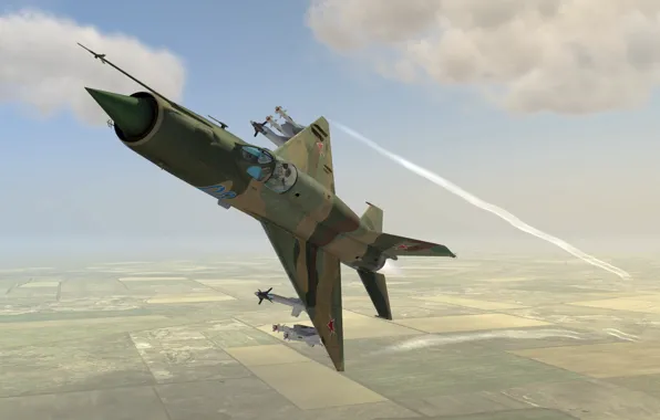 Wallpaper KB MiG, MiG-21bis, Frontline fighter for mobile and desktop, section авиация ...