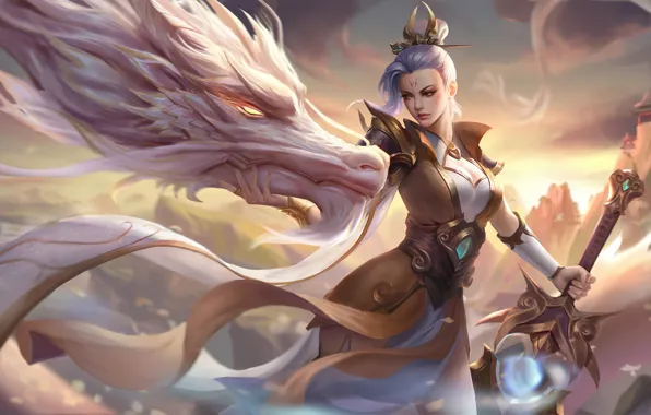 Wallpaper clouds, the game, sword, armor, sword, game, character ...