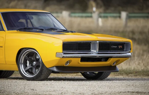 Wallpaper Dodge, Charger, muscle car, front view, Ringbrothers, Dodge ...